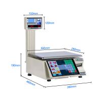 China LCD Display Intelligent Bar Code Table Scale SHW-TMF6 for 30kg Capacity for sale