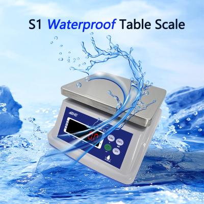China 15KG Waterproof Scale IP68 Rating Stainless Steel Design and Multiple Pricing Units for sale
