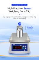 China Waterproof ABS Material Table Scale with Double Screen and Precise Weighing Results for sale
