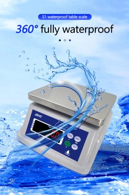 China Doppel scherm waterdichte elektronische weegschaal met LED-display en maximale capaciteit van 30 kg Te koop