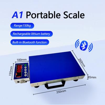 China Plataforma de pesas industriales portátil y fácil de usar SOHE A1 de 100 kg con Bluetooth en venta