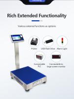 China Maximum Range 200kg Industrial Android Smart Scale with 7 Inch Screen and LCD Display for sale