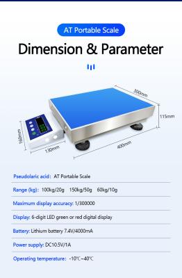 China 6-cijferige LED-nauwkeurigheid en Bluetooth-verbinding SOHE AT Portable Bluetooth Scale met 1 Te koop