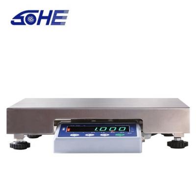 China 240V industriële roestvrij staal tafel gewichtsschaal voor vers 30KG 5g hoge precisie Te koop