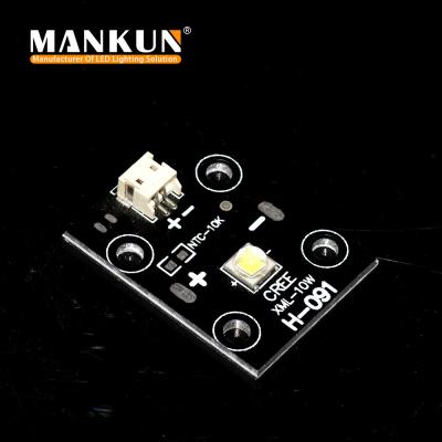 中国 懐中電燈のトーチ ライトのための高い発電DC 3V 10Wのクリー族XML PCB LEDモジュール 販売のため