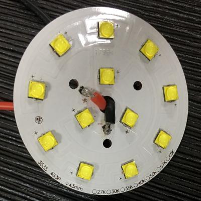 中国 クリー族3535 12leds PCBが付いている43mmの円形の銅の基盤はテーブル ライトのためのモジュールを導いた 販売のため