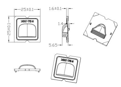 China Medische Verrichting 25mm SMD-van de LEIDENE Materiaal van PC Lens het Optische Rang Te koop