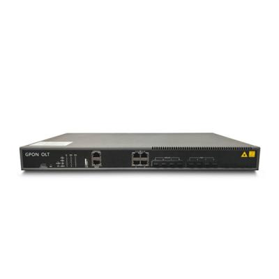 China OS-GP04W GPON OLT 8PON NMS/CLI/Web management with 4*10GE uplink port,AC/DC power,Broadcom chip ZTE,Fiberhome,Huawei for sale