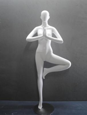 China full body female tree pose standing sports yoga mannequin YG-10 for sale