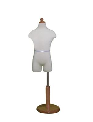 China baby 2-3 year old soft foam mannequin dress form with natural wooden base JY-K6 for sale