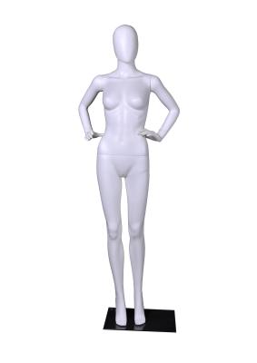 China White gloss female plastic display egghead mannequin EFB-7 for sale