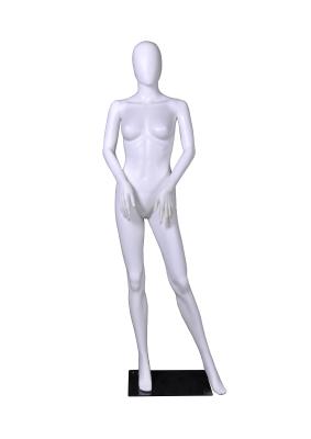 China white color plastic egghead female mannequin with base EFB-9 for sale