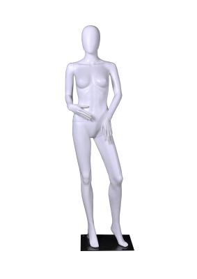 China female full body plastic egghead mannequin with movable head EFB-4 for sale