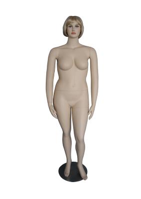China Female plus size mannequin with makeup skin color FAT-3 for sale