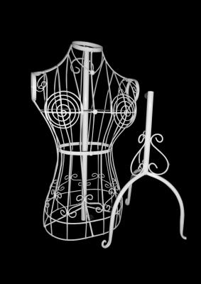 China Jolly mannequins-vintage style female wire mannequin for with tripod stand JY-WM04 for sale