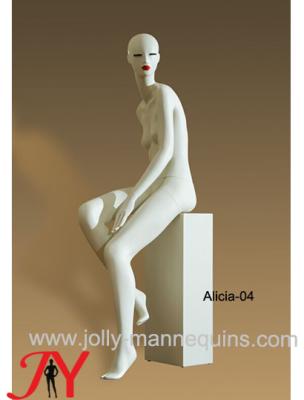 China Jolly mannequins-new design abstract fiberglass female mannequin for clothes window display Alicia-4 for sale