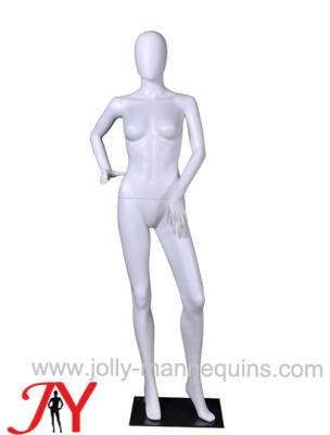 China Jolly mannequins-full body plastic female mannequin egghead with metal stand EFB-5 for sale
