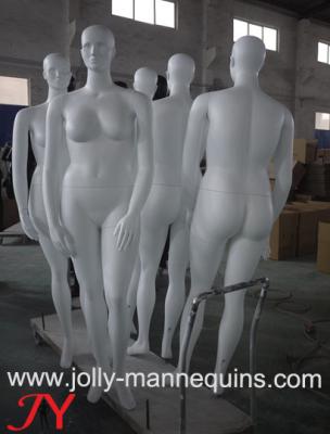 China jolly mannequin female plus size abstract head fiberglass mannequin JFT-1 for sale