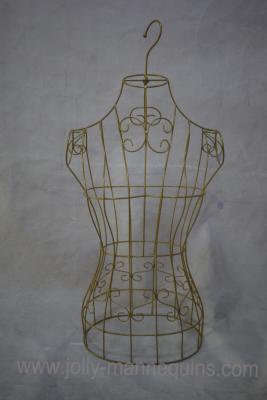 China jolly mannequins-vintage style female torso wire mannequin for wedding dress form with tripod stand JY-GF01 for sale