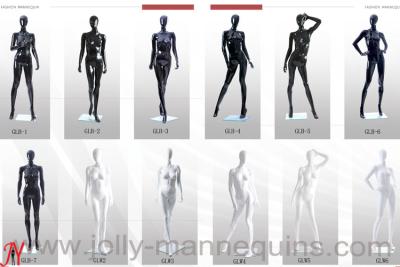 China jolly mannequins-2019 best selling classic standing full body egghead mannequin collection GLB &GLW for window display for sale