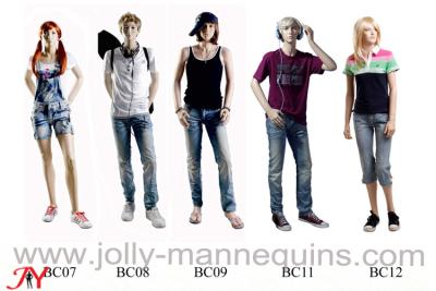 China Jolly mannequins-children realistic head with make up teenager mannequin BC collection for sale