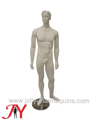 China Jolly mannequins-realistic male mannequin with sculpture hair head white matt color-Home-1 for sale
