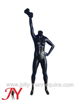 China Jolly mannequins-black color headless dumbbell female mannequin JY-0043 for sale