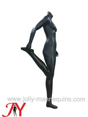 China Jolly mannequins-headless female sport mannequin standing stretching leg pose JY-0039 for sale