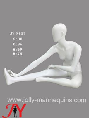 China Jolly mannequins-headless female sport mannequin standing stretching leg pose JY-0039 for sale
