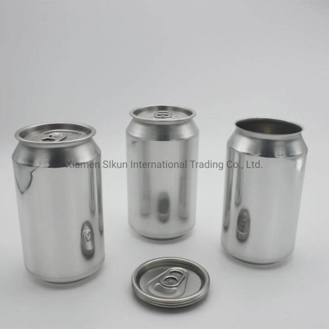 Latte di alluminio vuote standard all'ingrosso del commestibile 330ml per l'imballaggio della bevanda