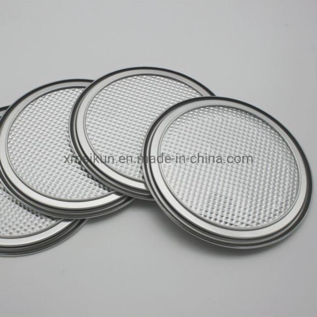 China Manufacturer 211# Easy Peel End Easy Peel off End Aluminum Foil Lid Easy Open