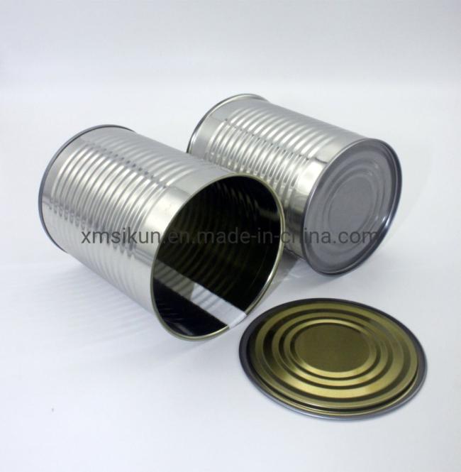 Food Grade Metal Round Tin Can 7113# Food Packaging Empty Tin Tin Can