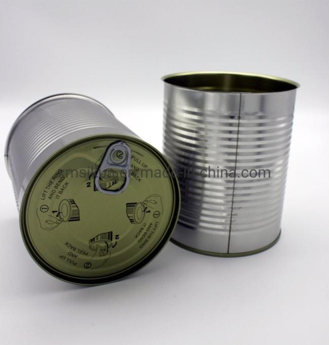 Food Grade Metal Round Tin Can 7113# Food Packaging Empty Tin Tin Can