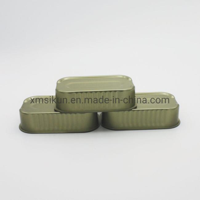 311# Wholesale Sardines Small Square Tin Cheap Can Canned Fish Best Quality Tuna Can Food Grade for Sardine Fish Packing
