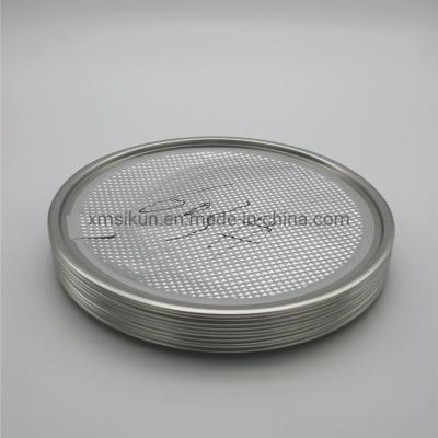 China Pet Jar  Tin Can Lid 603# Aluminum Peel Off Lid ISO9001 Certification for sale
