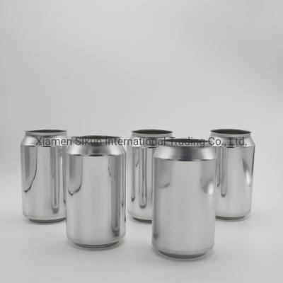 Cina Nuove latte di alluminio standard di alta qualità 330ml, prezzo basso, latte vuote con i coperchi, venduti nei lotti in vendita