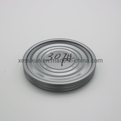 China Food Grade 307# Tinplate End Easy Open Lid for Tin Can Wholesale for sale