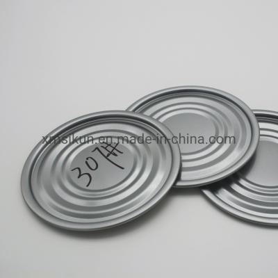 China Food Grade 307# Tinplate End Easy Open Lid for Tin Can Wholesale for sale
