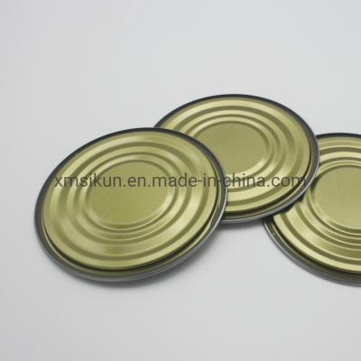 China Food Grade 307# Tinplate End Easy Open Lid for Tin Can Wholesale for sale
