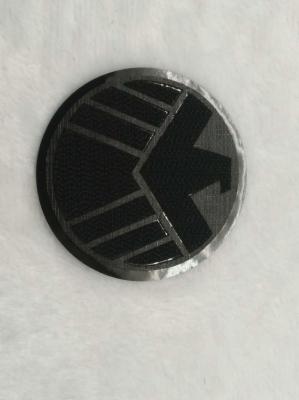 Cina Ferro sull'etichetta dell'abbigliamento del trasferimento di calore con argento metallico 3D/l'affollamento della goffratura in vendita