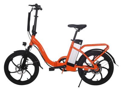 Cina 2019 più bella 20 pollici pieghevole ebike con freno a disco giù posizione della batteria tubo in vendita