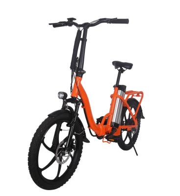 Cina 2019 più bella 20 pollici pieghevole ebike con freno a disco giù posizione della batteria tubo in vendita