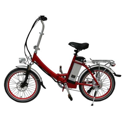 China Brushless Motor Electric Folding Bike 20 inch 250W - 500W Foldable Electric Bicycle for sale