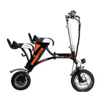 Quality 12 Inch 36V Foldable Electric Bike With Two Seats Lithium Battery Brushless for sale