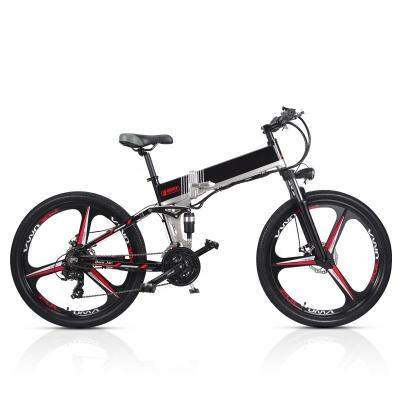 Cina 12.8AH batteria al litio piena sospensione 48V 350W alluminio legata bicicletta elettrica da montagna in vendita