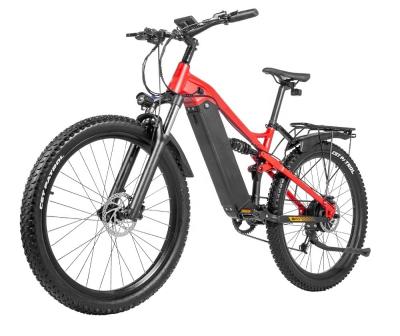 China 48V 500W elektrische bergfiets met volledige ophanging voor woon-werk en avontuur Te koop