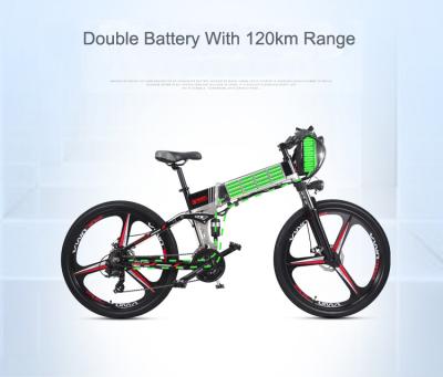 Cina Full Suspension Mountain Style Electric Bike con doppia batteria e 120 KM di lunga autonomia in vendita