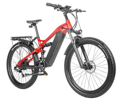 China 48V 500W elektrische bergfiets met volledige ophanging voor woon-werk en avontuur Te koop