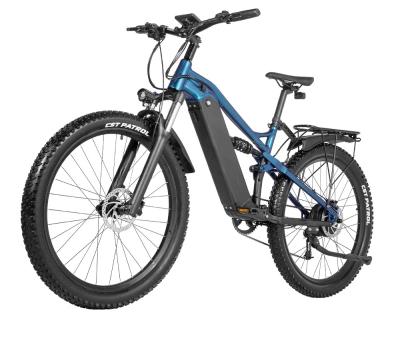 China 48V 500W elektrische bergfiets met volledige ophanging voor woon-werk en avontuur Te koop