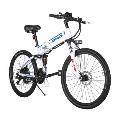 Cina 48V 26 Inch Mountain Style Italian Electric Bike Per Uomo e Donna Frontale Freno a disco posteriore in vendita